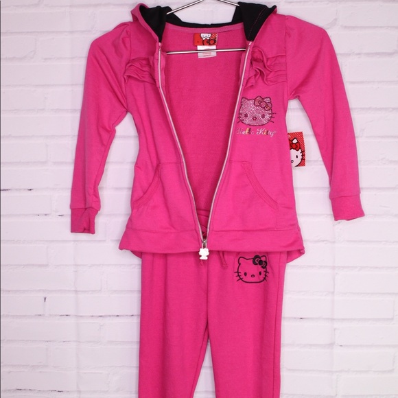 Hello Kitty | Matching Sets | Hello Kitty Bling Hoodie Pants Outfit Set ...